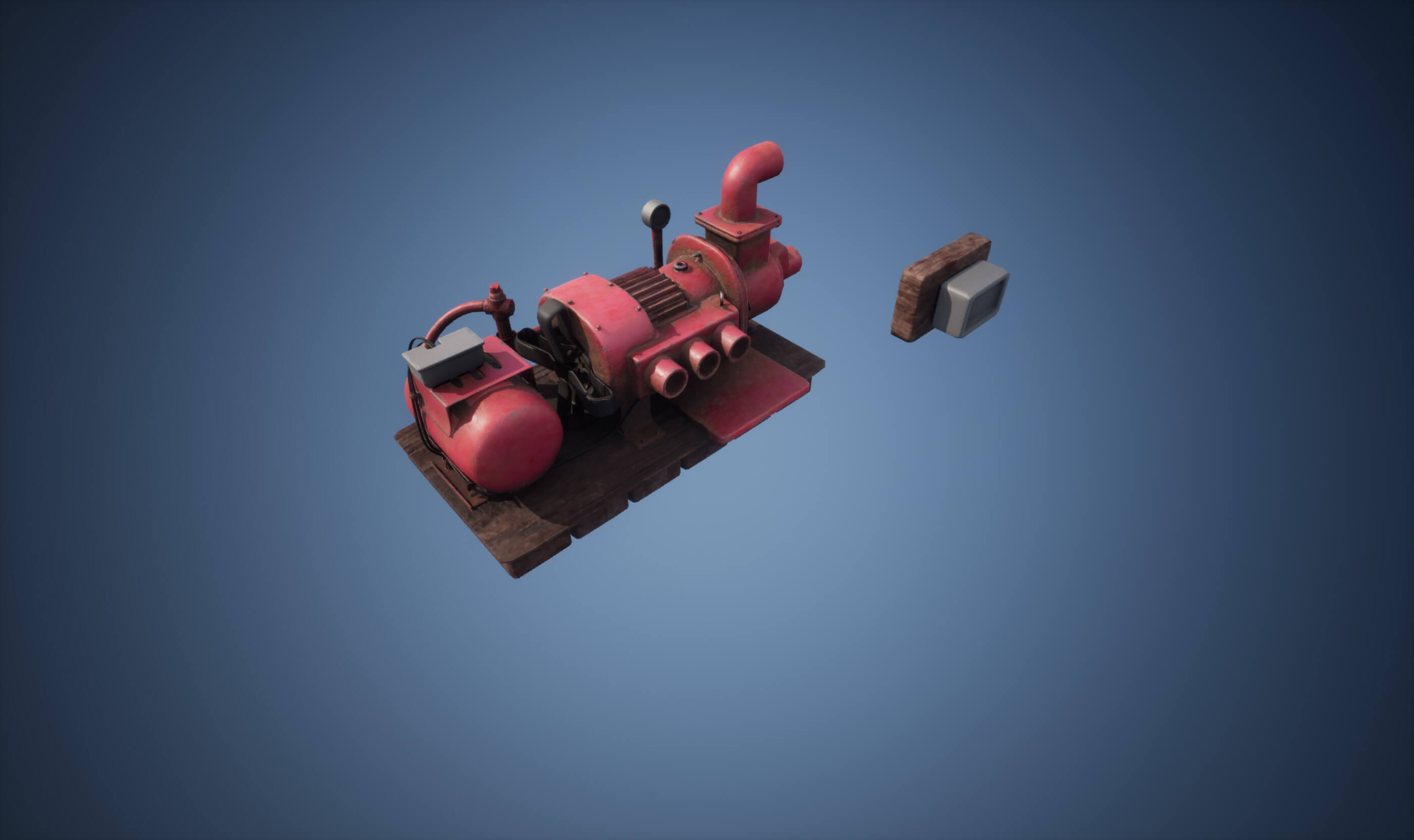Water Pump A - Free 3D Model by chhatrashal