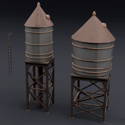 Water Tank X1 - Free 3D Model by chhatrashal