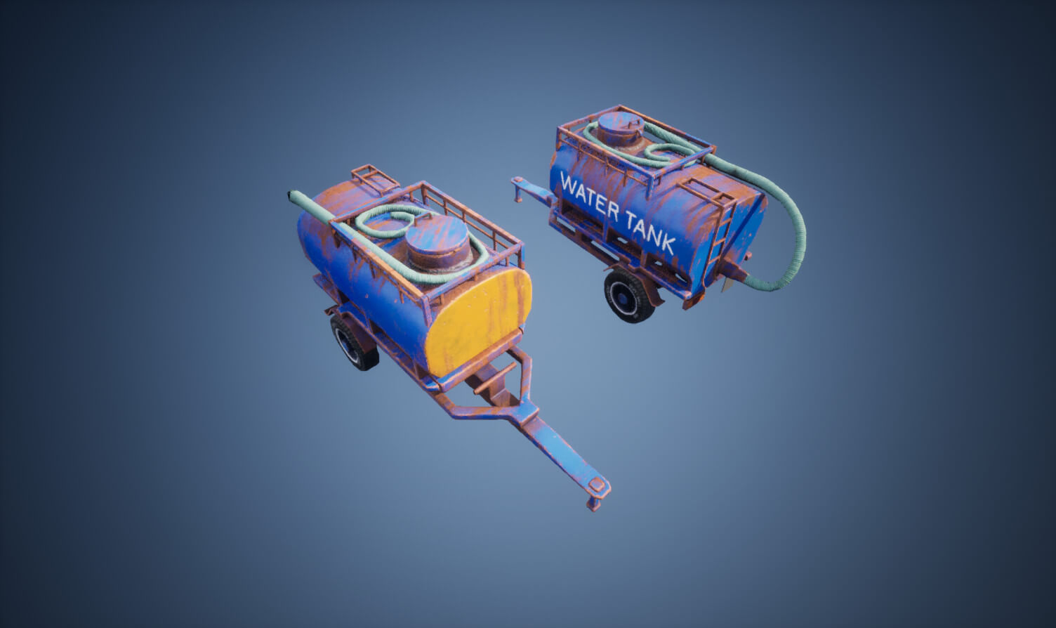 Water Tanker A - 3D Model by chhatrashal