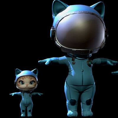 Cat 6 Pack 2 - 3D Model by Chibibi