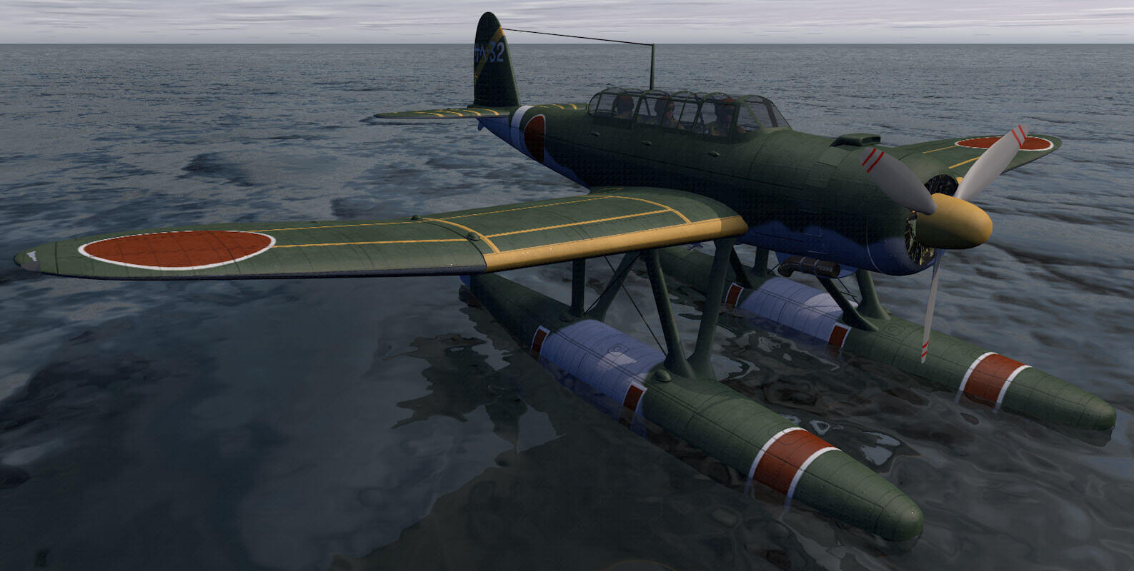 Aichi E13A1 Jaka (Jake) - 3D Model by ChipBassChaos