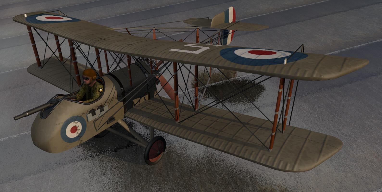 Airco DH2 - DeHavilland DH2 3D Model by ChipBassChaos