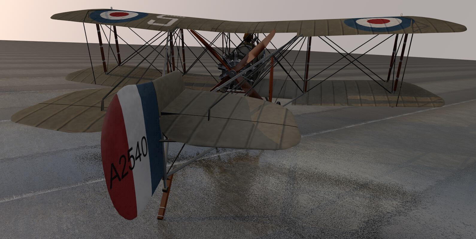 Airco DH2 - DeHavilland DH2 3D Model by ChipBassChaos