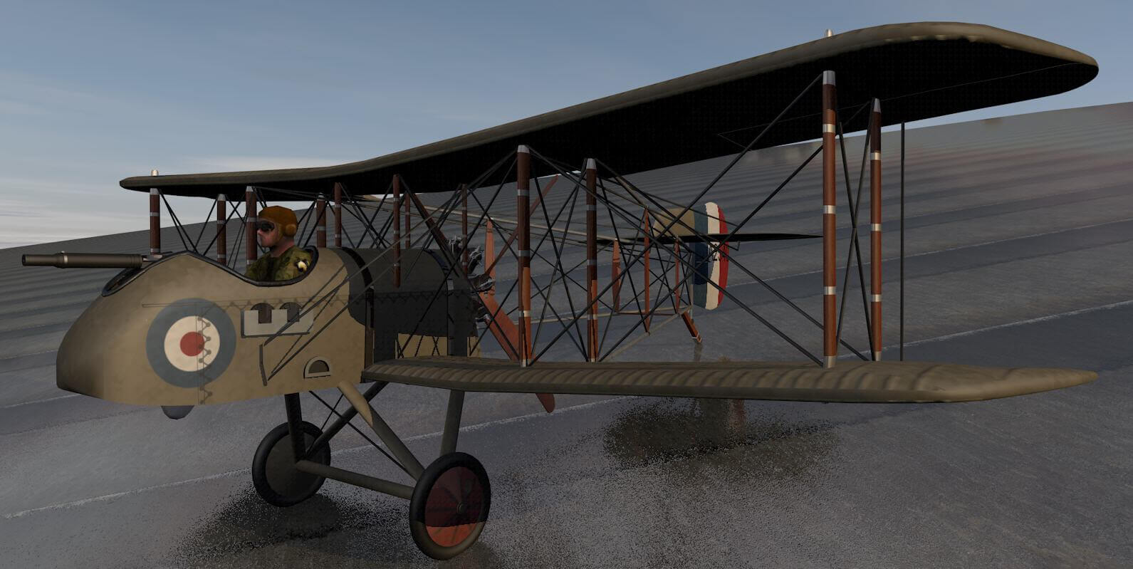 Airco DH2 - DeHavilland DH2 3D Model by ChipBassChaos