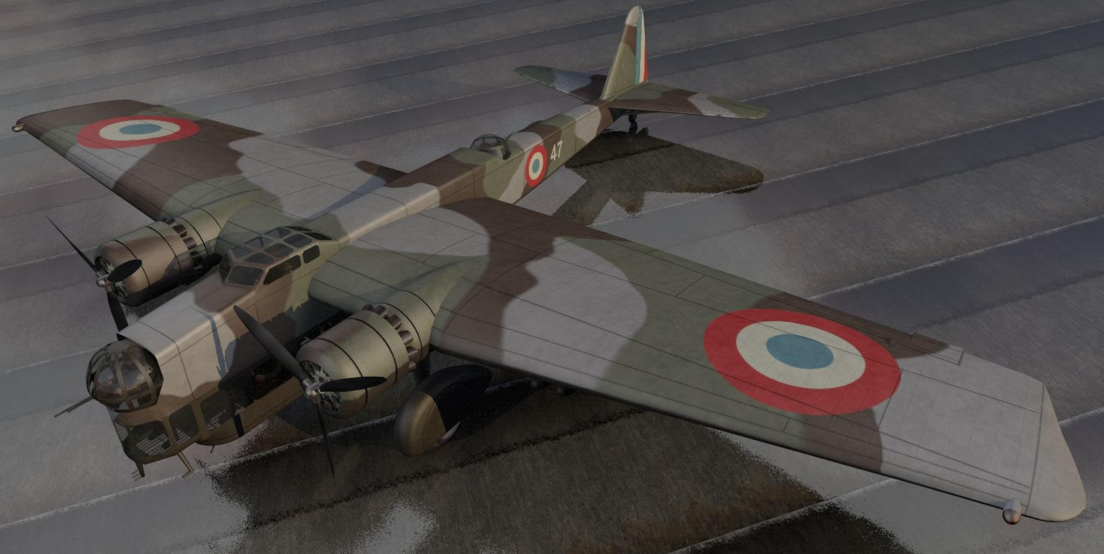 Amiot 143M - 3D Model by ChipBassChaos