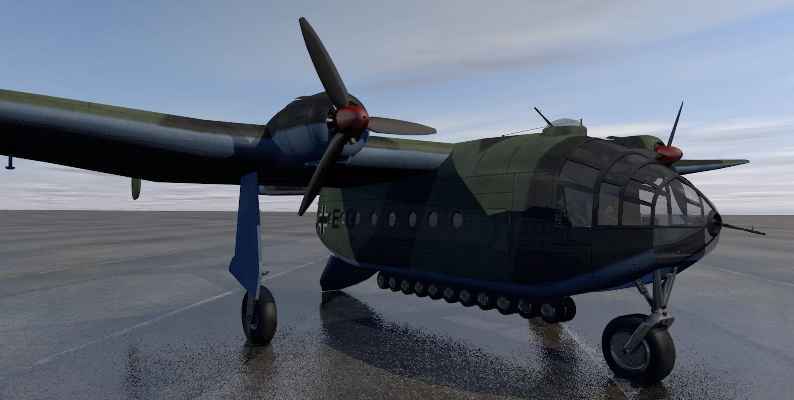 Arado Ar-232A 3D Model by ChipBassChaos