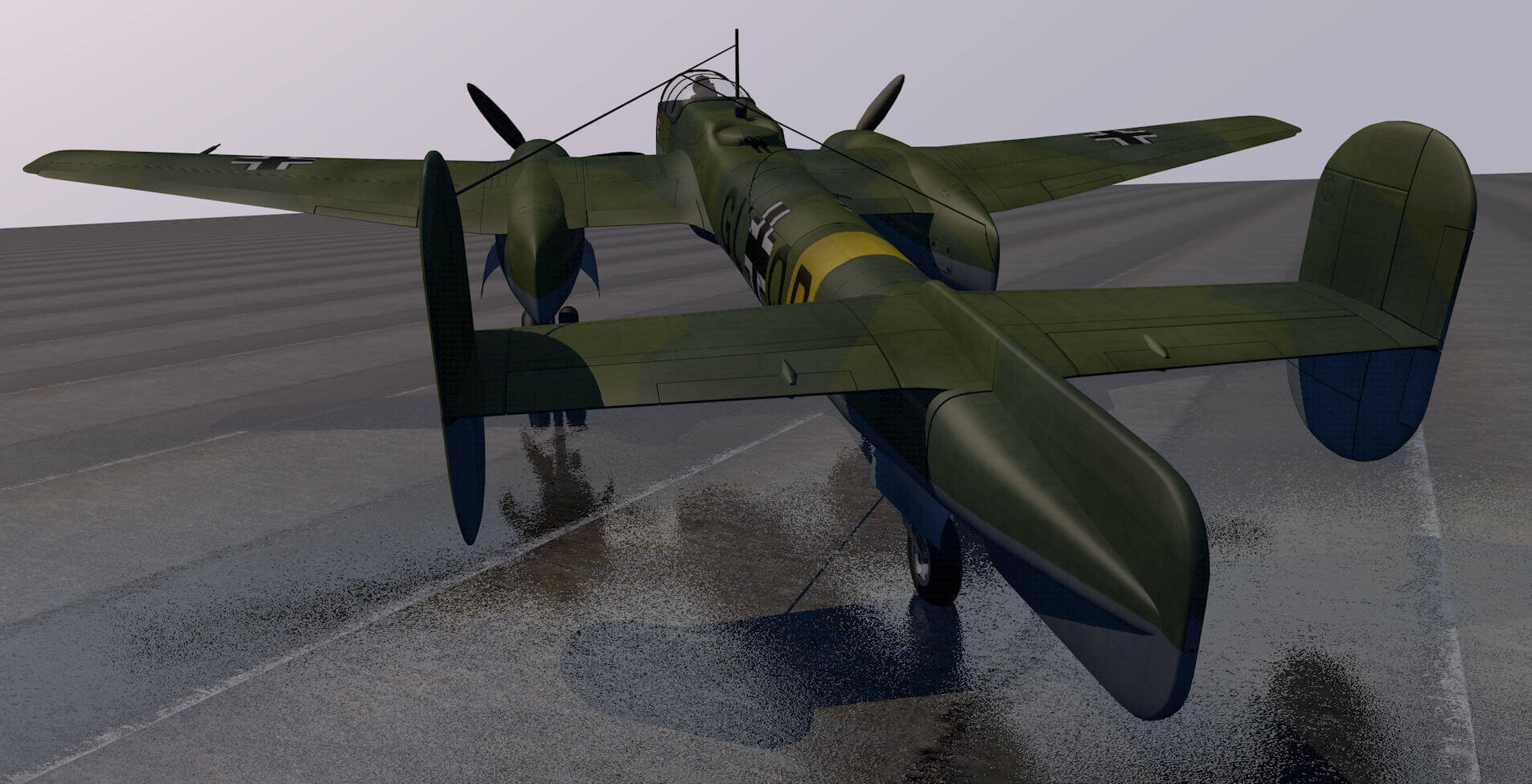 Arado Ar-240 A-02 3D Model by ChipBassChaos