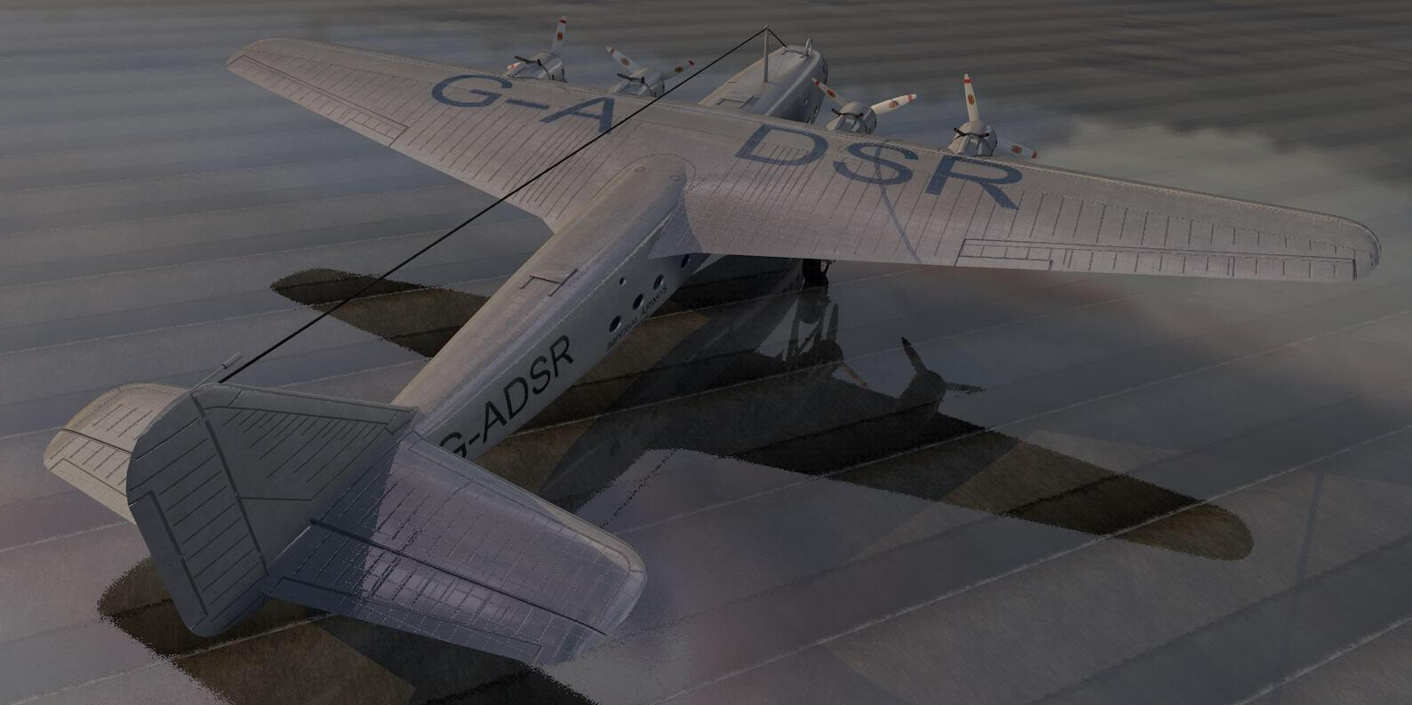 Armstrong Whitworth AW-27 Ensign 3D Model by ChipBassChaos