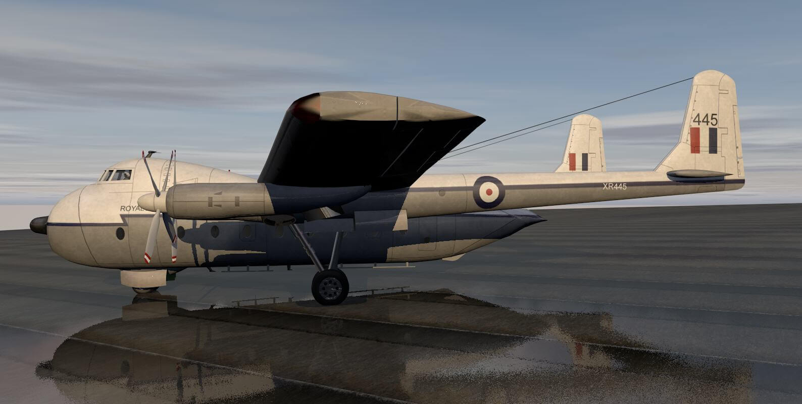 Armstrong Whitworth AW-660 Argosy 3D Model by ChipBassChaos