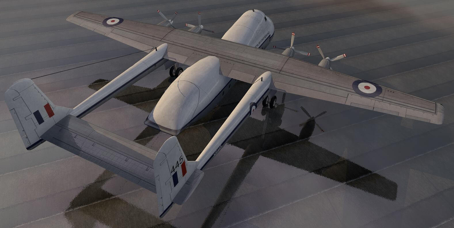 Armstrong Whitworth AW-660 Argosy 3D Model by ChipBassChaos