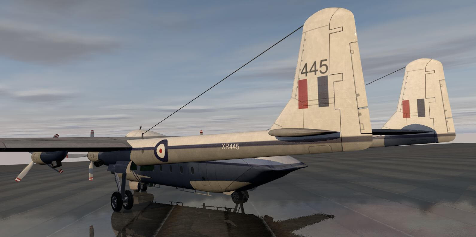 Armstrong Whitworth AW-660 Argosy 3D Model by ChipBassChaos