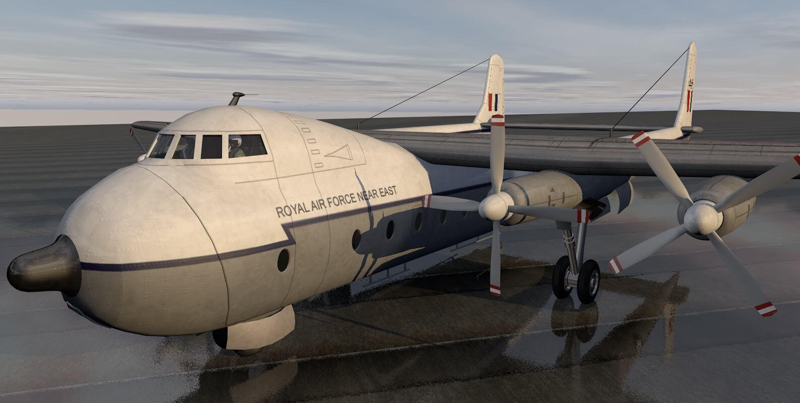 Armstrong Whitworth AW-660 Argosy 3D Model by ChipBassChaos