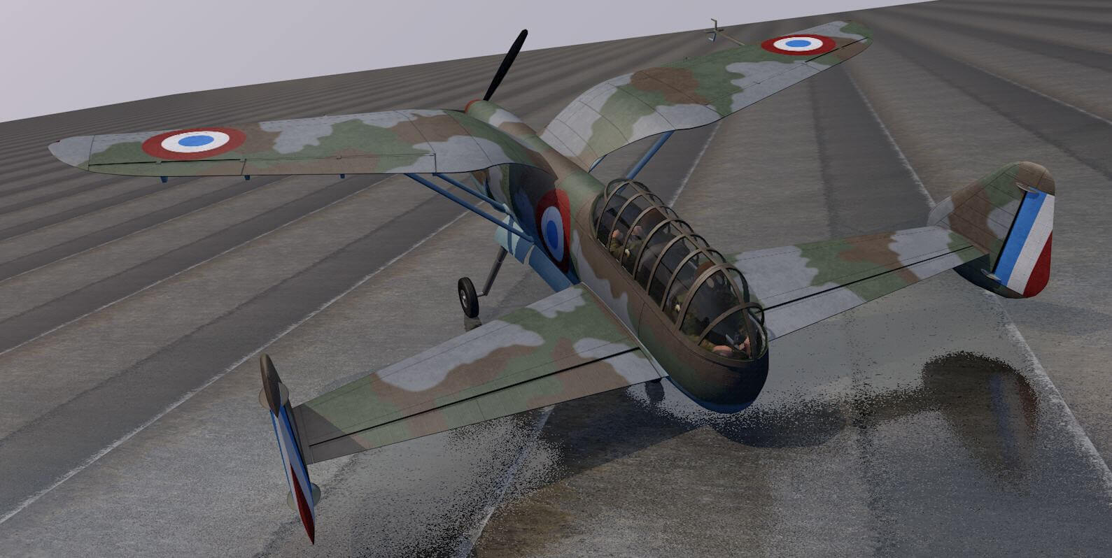 Arsenal Delanne AD-10 C-1 3D Model by ChipBassChaos
