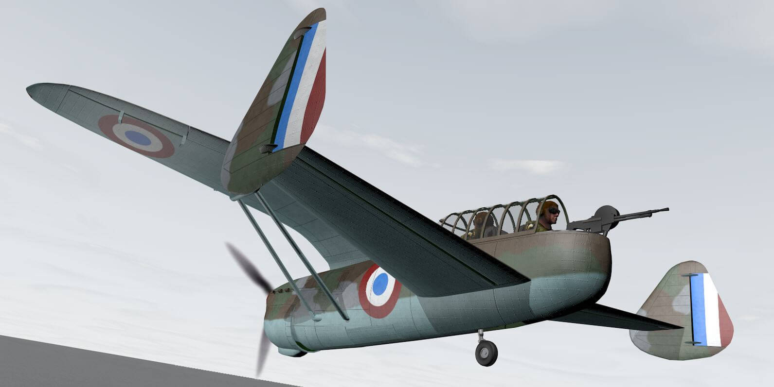 Arsenal Delanne AD-10 C-1 3D Model by ChipBassChaos