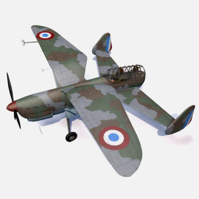 Arsenal Delanne AD-10 C-1 3D Model by ChipBassChaos