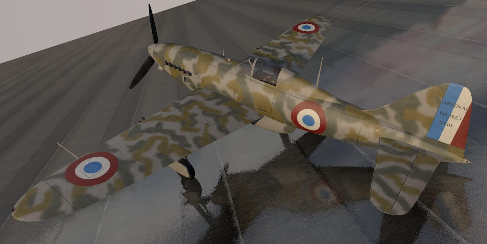 Arsenal VG-39 C1 3D Model by ChipBassChaos