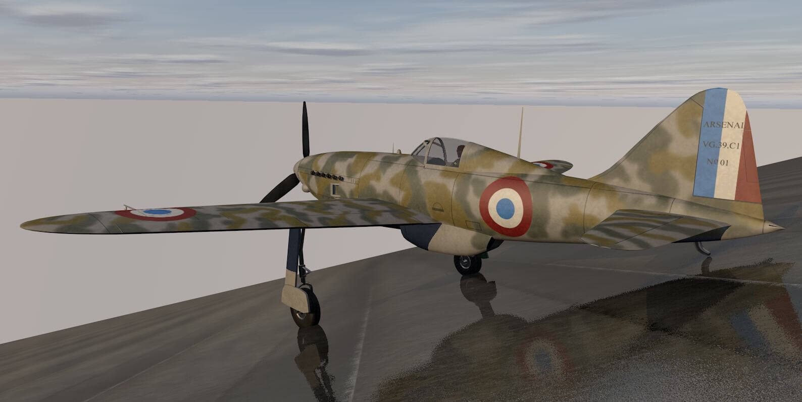 Arsenal VG-39 C1 3D Model by ChipBassChaos