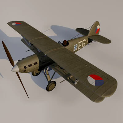 Avia B-534 Early 3D Model by ChipBassChaos