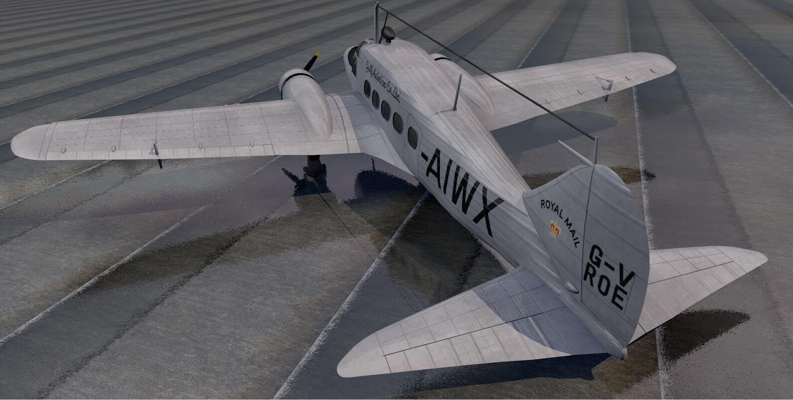 Avro 652 Anson C-1 3D Model by ChipBassChaos