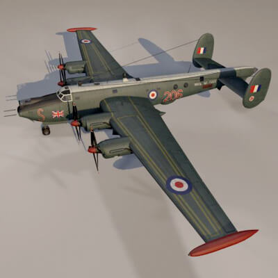 Avro 716 Shackleton MR3 - 3D Model by ChipBassChaos