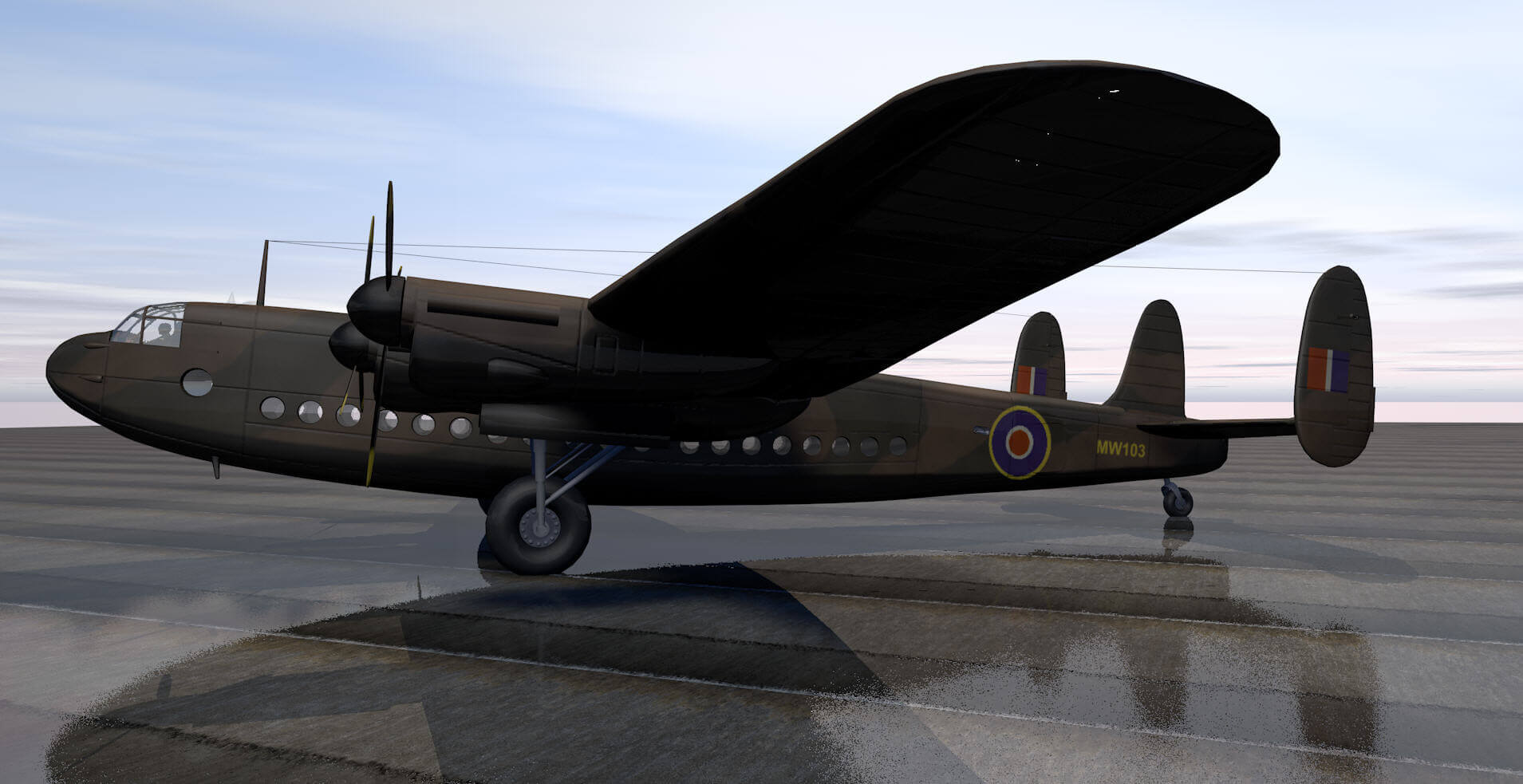 Avro York Mk-1 3D Model by ChipBassChaos