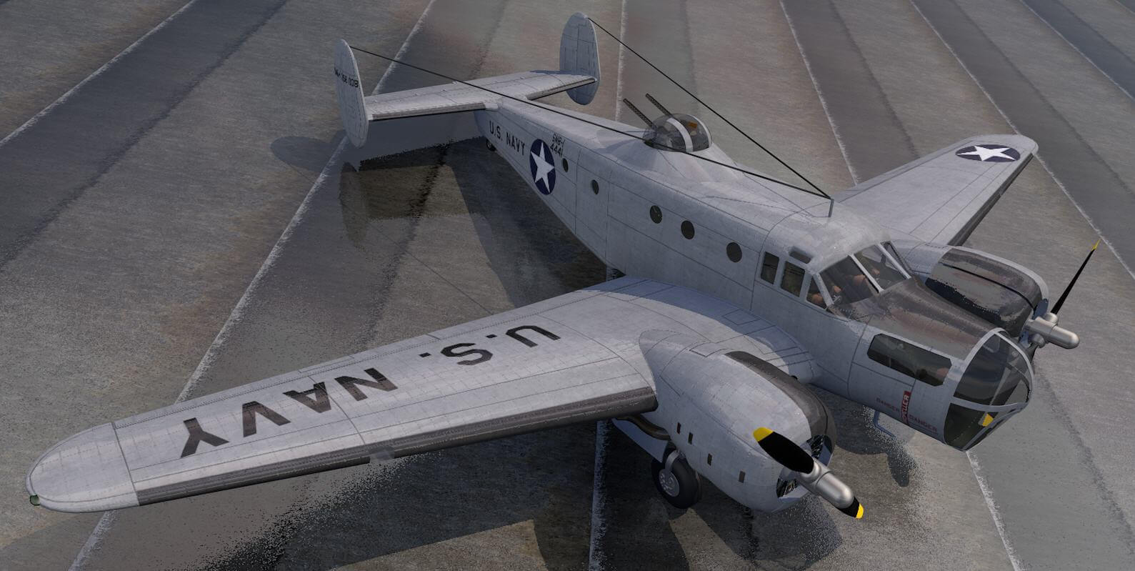 Beechcraft Model-18 AT-11 Kansan 3D Model by ChipBassChaos