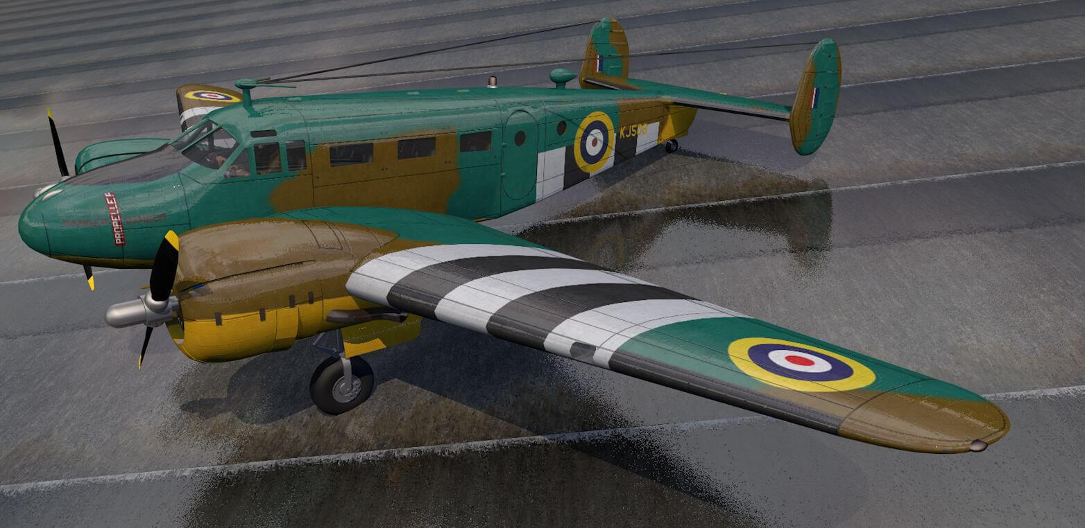 Beechcraft Model-18 C-45 Expeditor 3D Model by ChipBassChaos