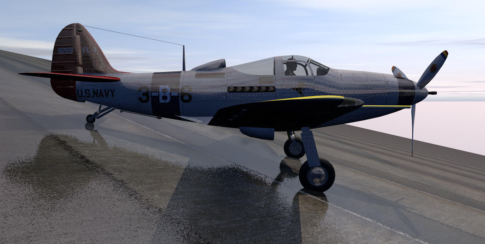 Bell FL-1 Airabonita 3D Model by ChipBassChaos