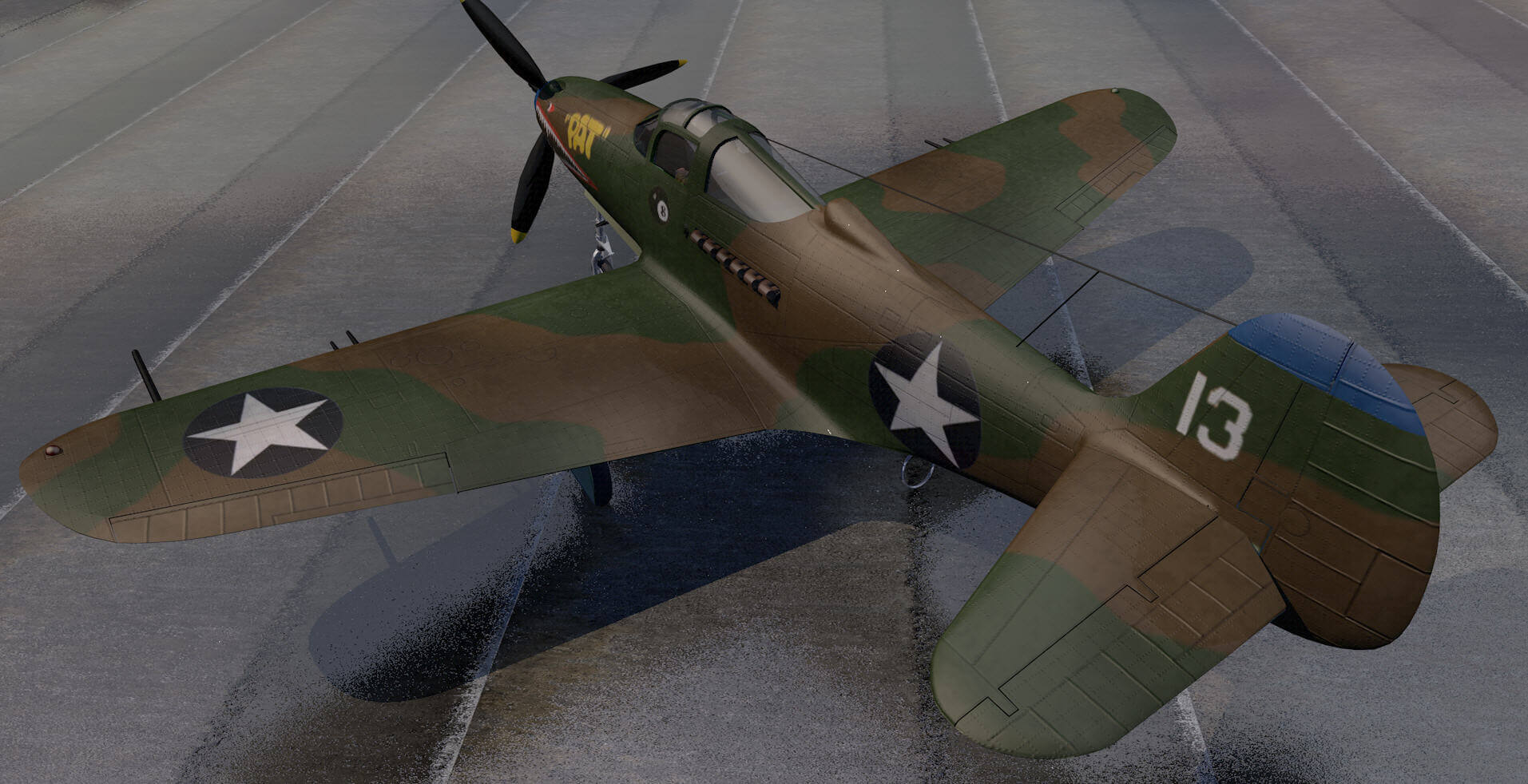 Bell P-39Q Airacobra 3D Model by ChipBassChaos