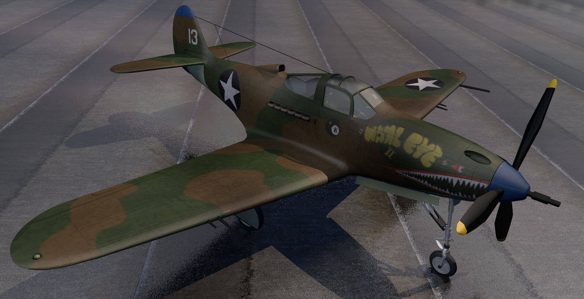 Bell P-39Q Airacobra 3D Model by ChipBassChaos