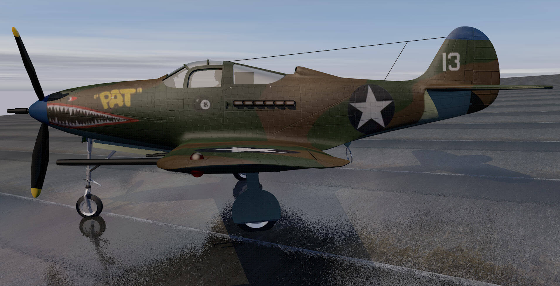 Bell P-39Q Airacobra 3D Model by ChipBassChaos
