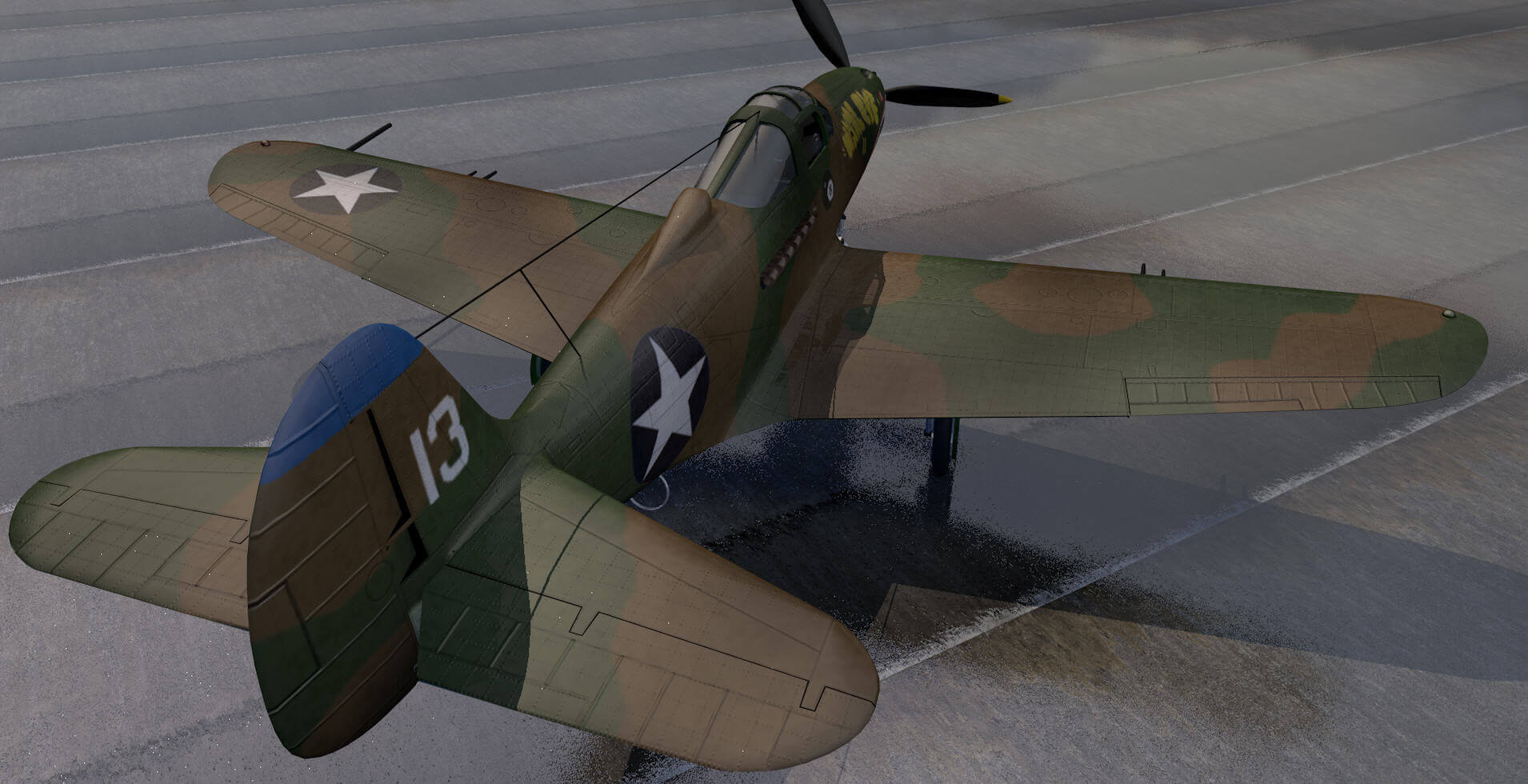Bell P-39Q Airacobra 3D Model by ChipBassChaos