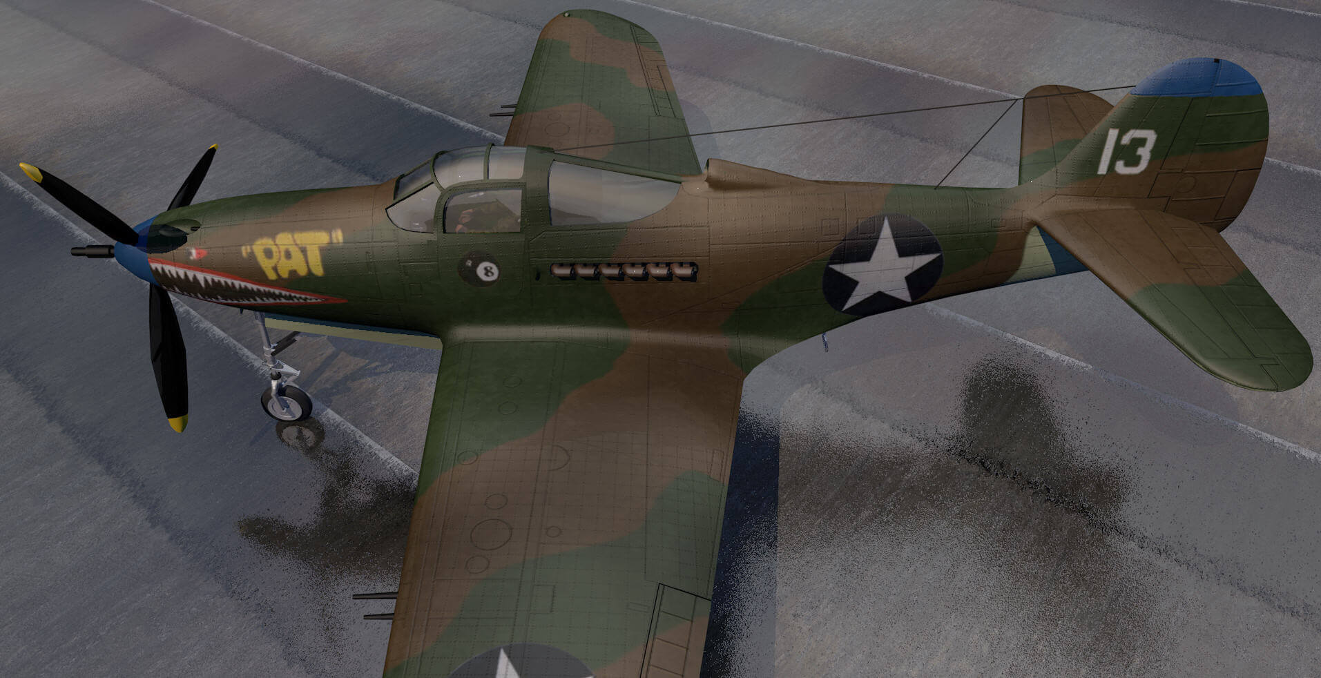 Bell P-39Q Airacobra 3D Model by ChipBassChaos