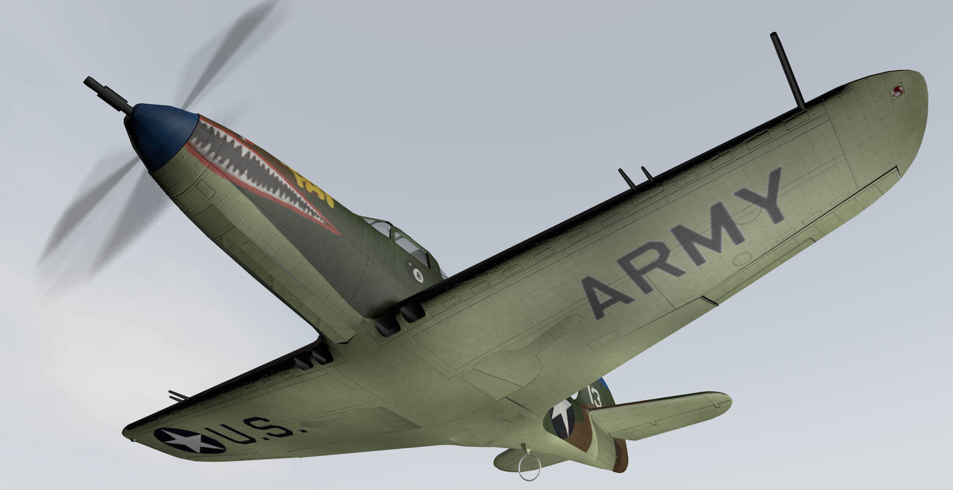 Bell P-39Q Airacobra 3D Model by ChipBassChaos