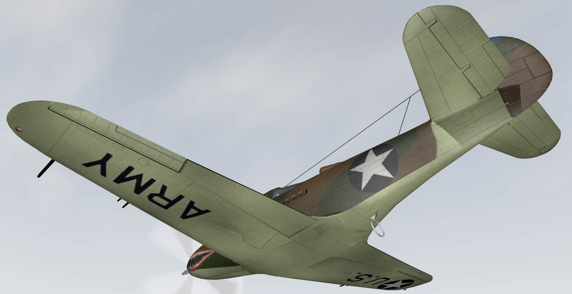 Bell P-39Q Airacobra 3D Model by ChipBassChaos