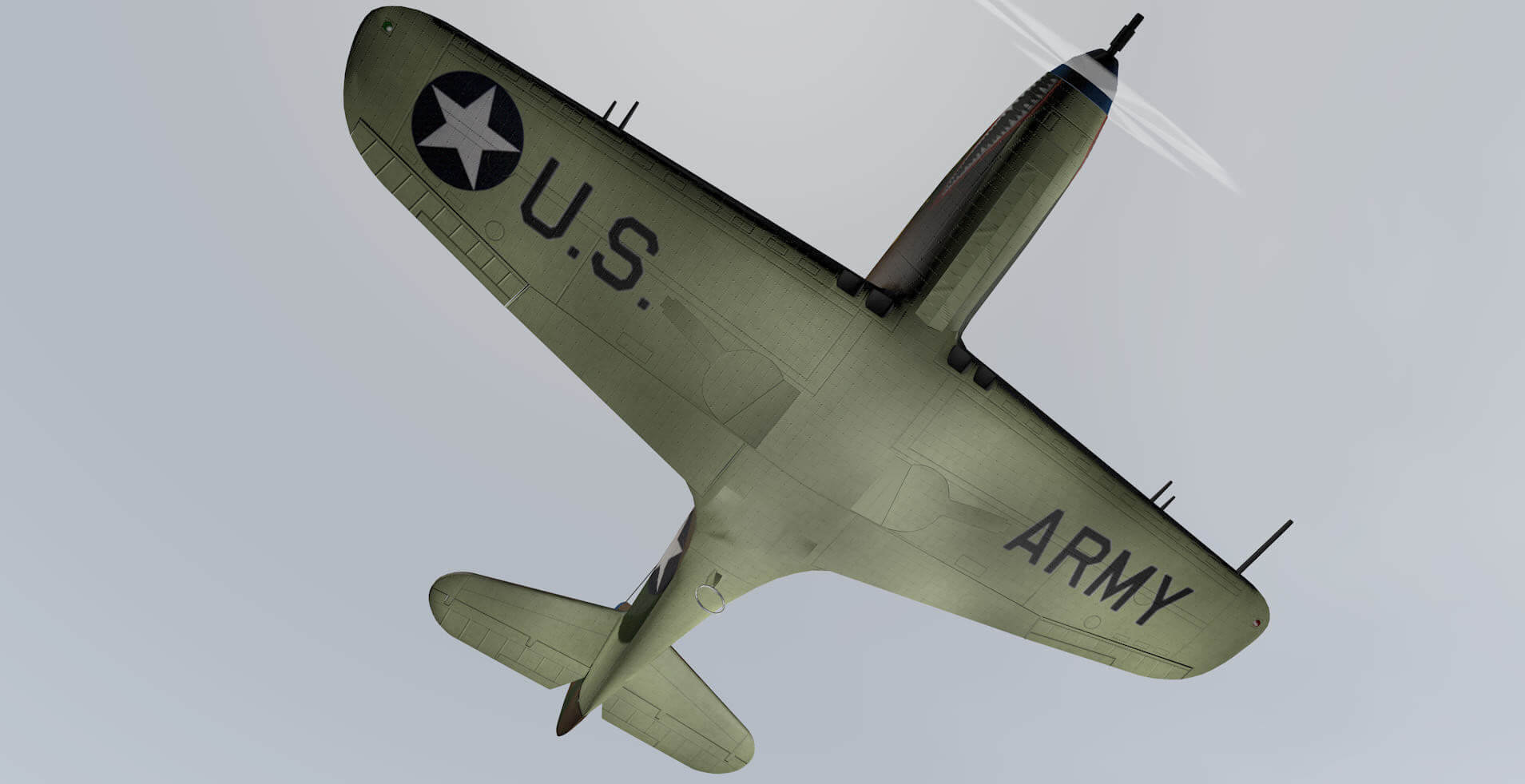 Bell P-39Q Airacobra 3D Model by ChipBassChaos