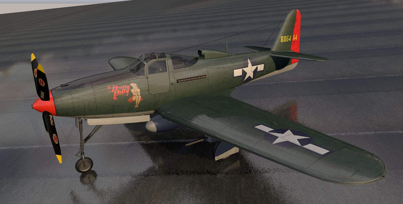 Bell P-63B Kingcobra 3D Model by ChipBassChaos