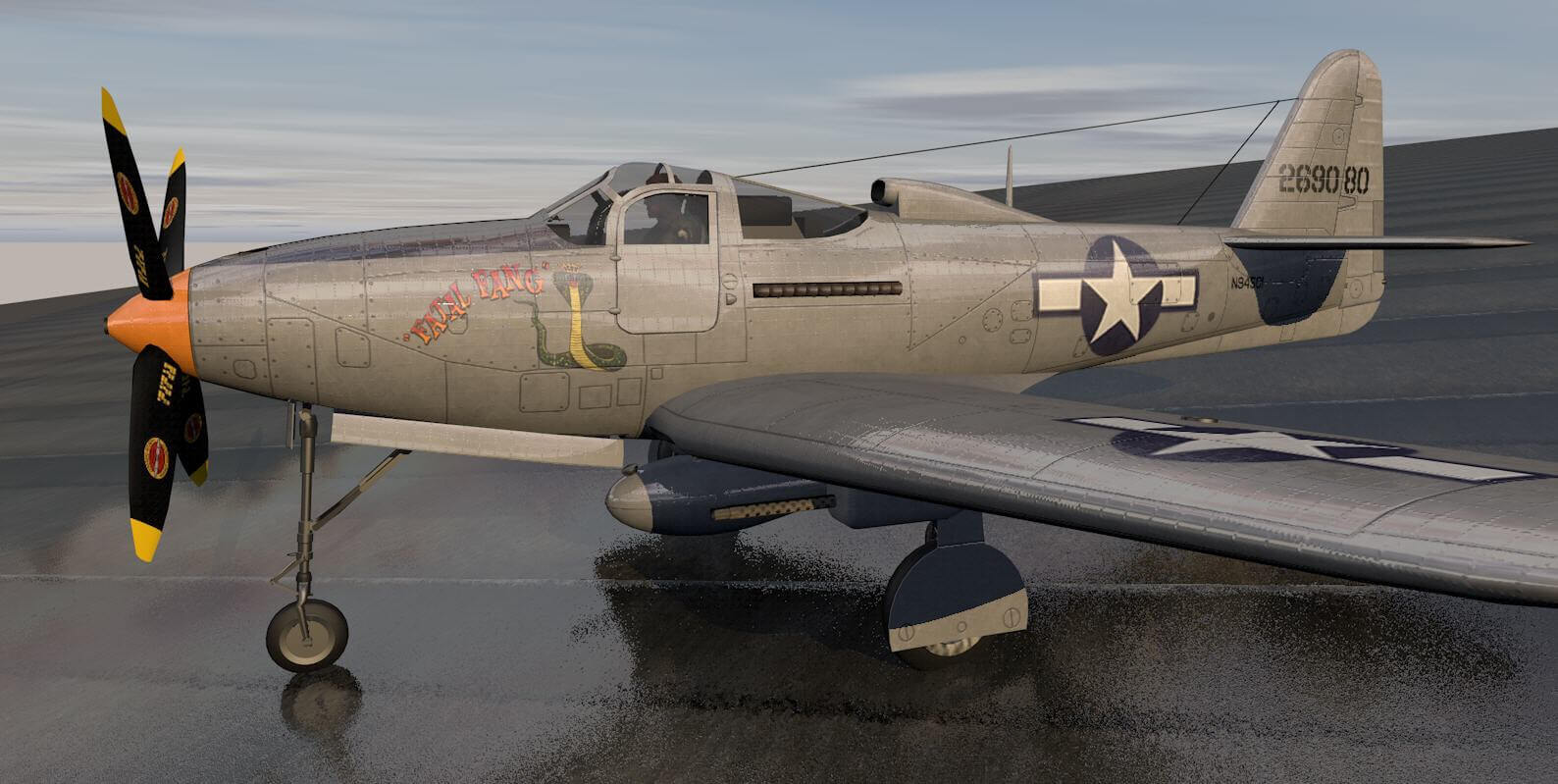 Bell P-63B Kingcobra 3D Model by ChipBassChaos