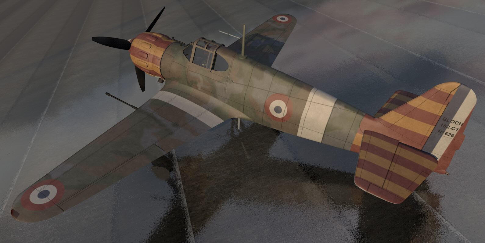 Bloch MB-152 C-1 3D Model by ChipBassChaos