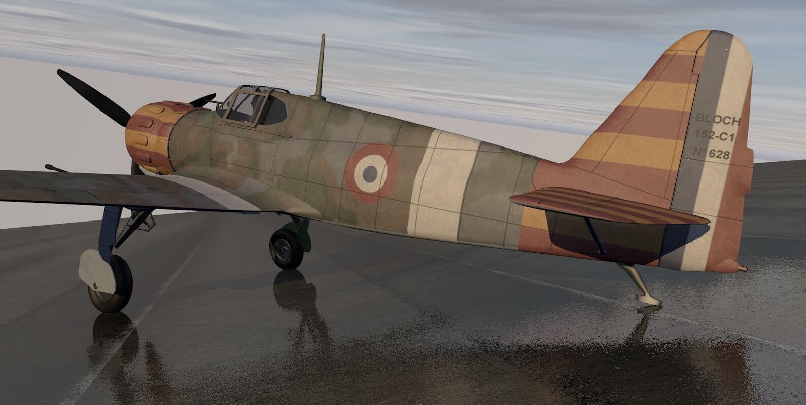 Bloch MB-152 C-1 3D Model by ChipBassChaos