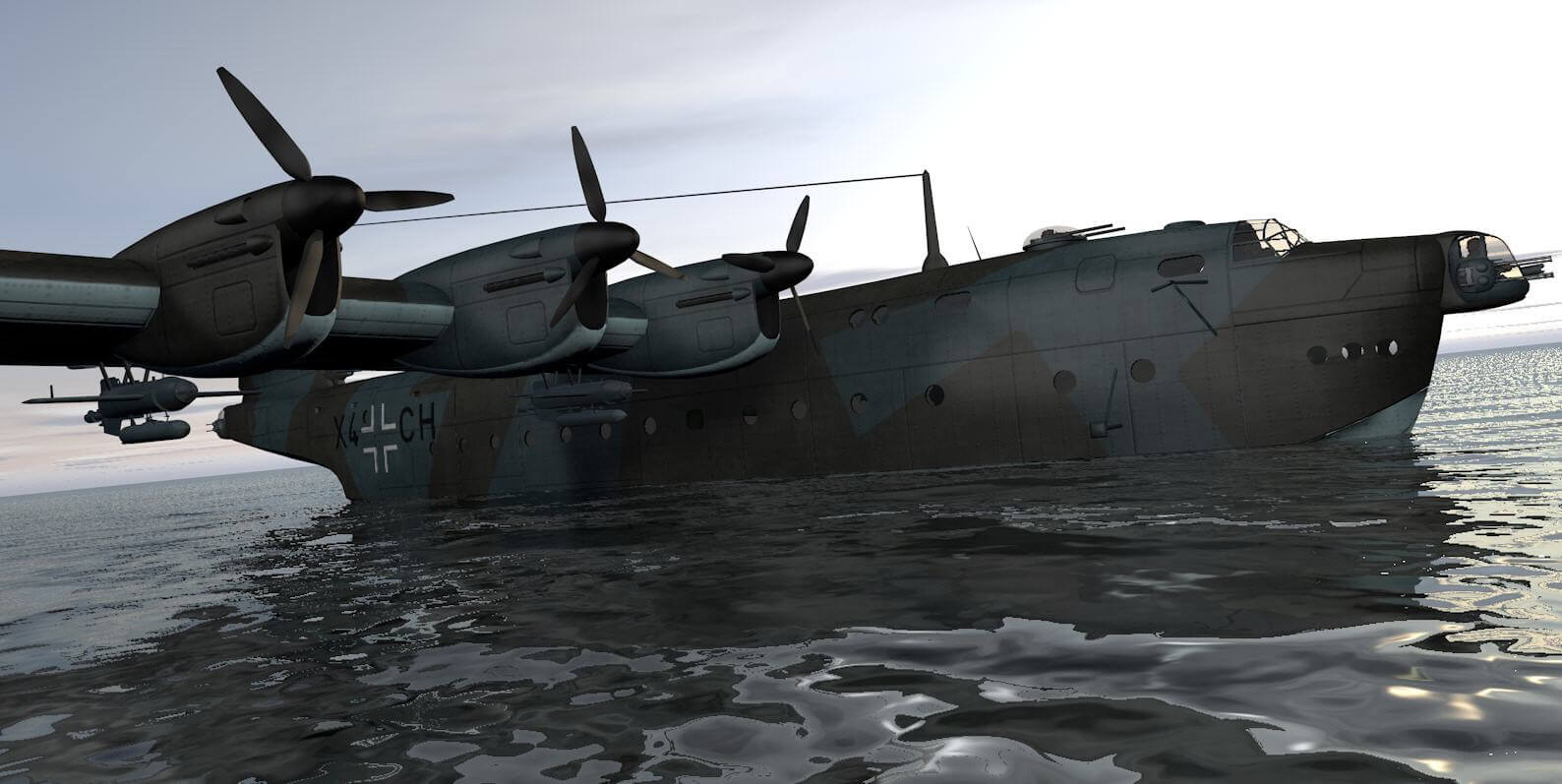 Blohm Und Voss Bv-238C 3D Model by ChipBassChaos