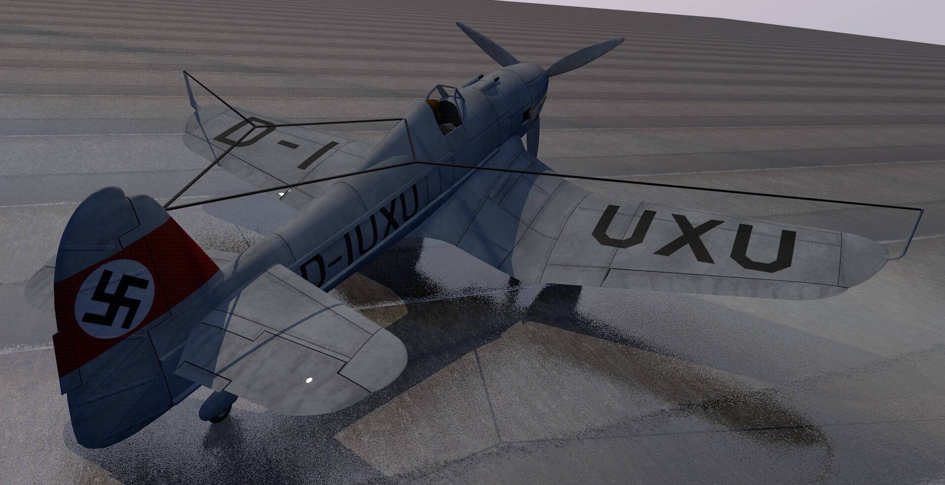 Blohm & Voss Ha-137 V5 3D Model by ChipBassChaos