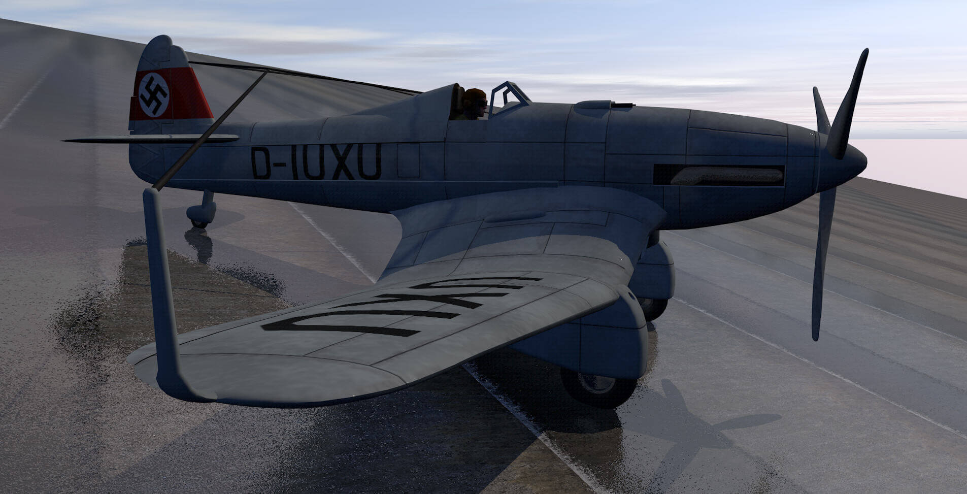 Blohm & Voss Ha-137 V5 3D Model by ChipBassChaos