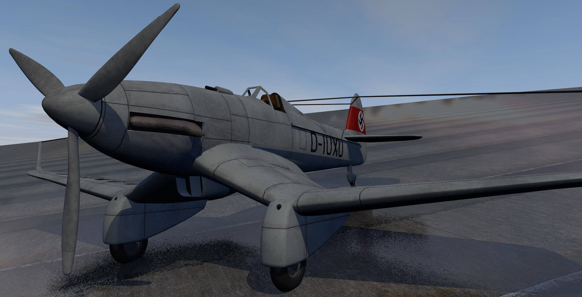 Blohm & Voss Ha-137 V5 3D Model by ChipBassChaos