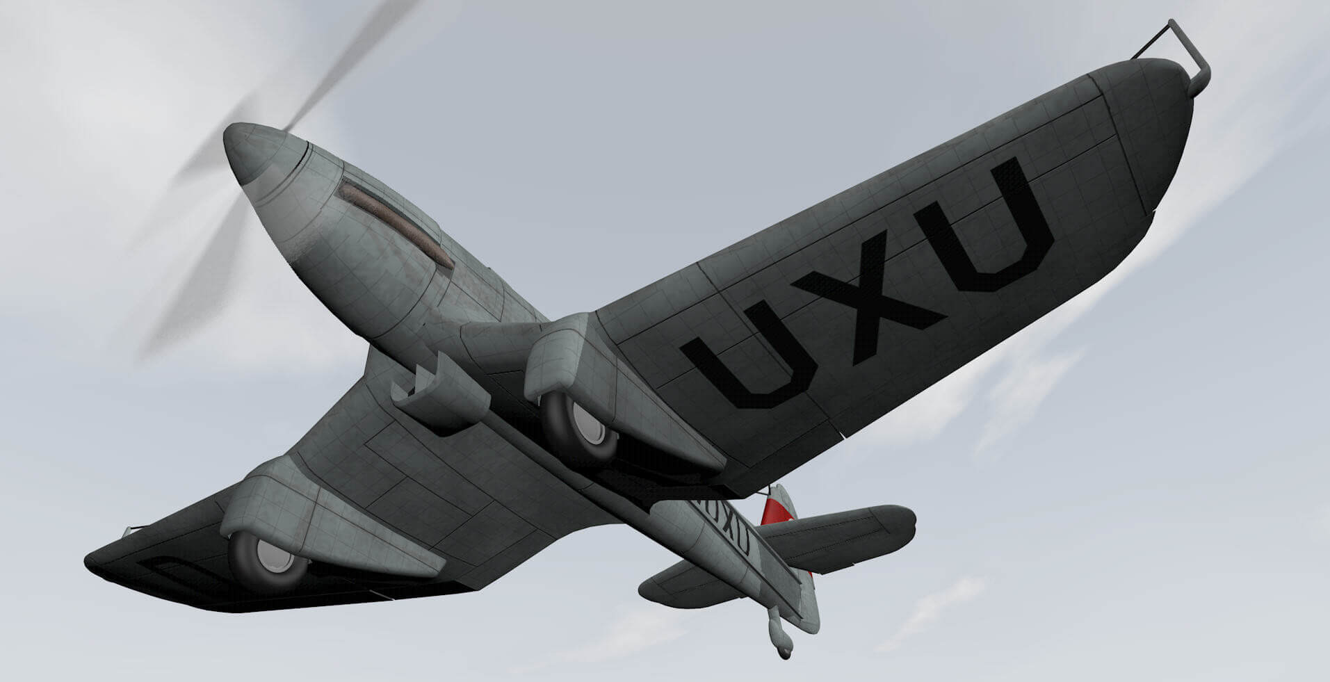 Blohm & Voss Ha-137 V5 3D Model by ChipBassChaos