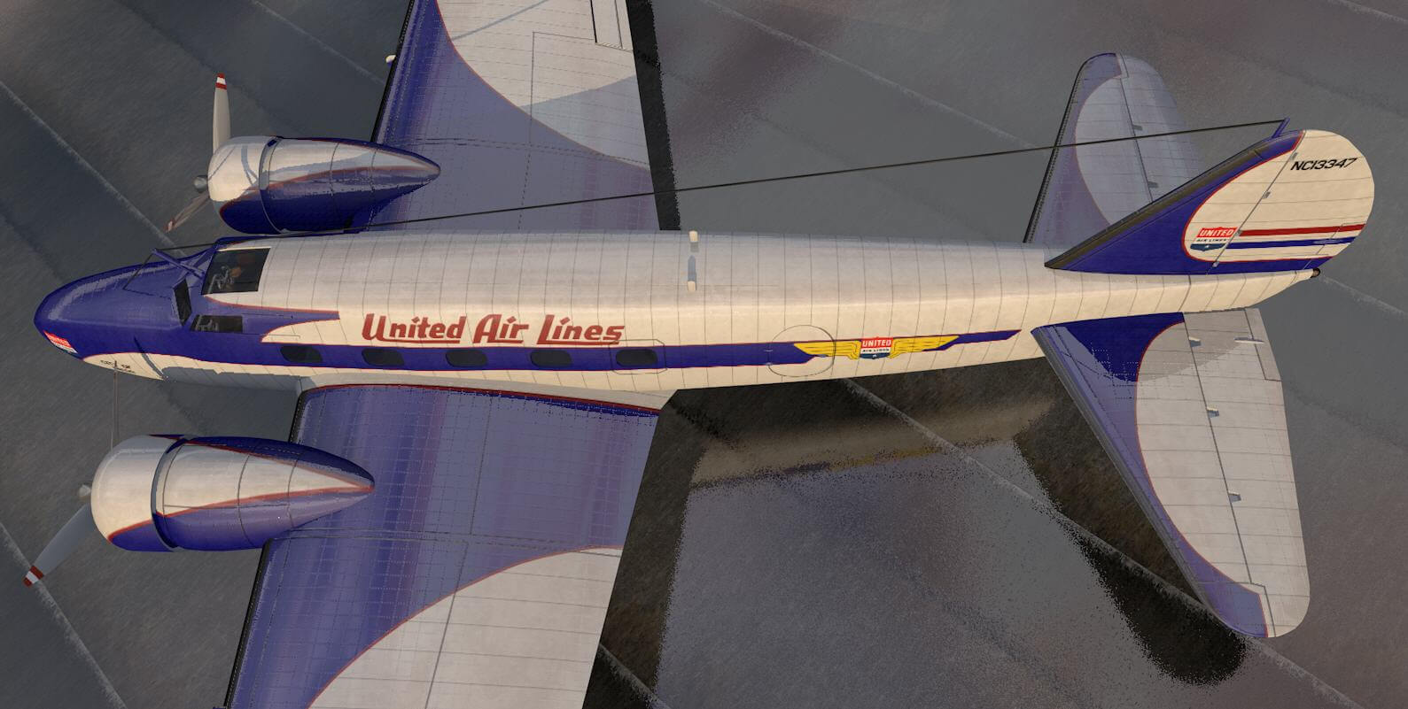 Boeing 247 (C-73) Airliner 3D Model by ChipBassChaos