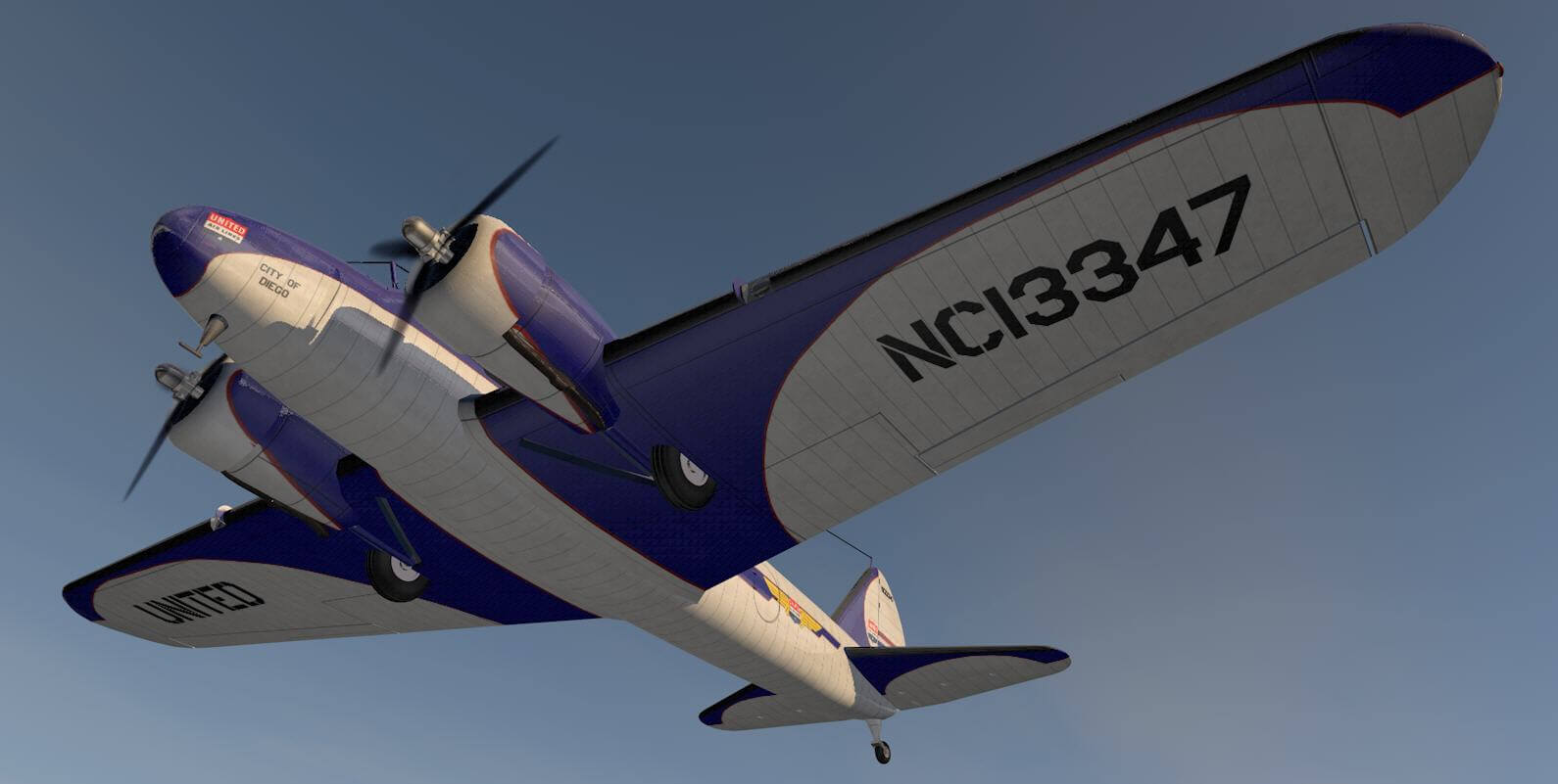Boeing 247 (C-73) Airliner 3D Model by ChipBassChaos