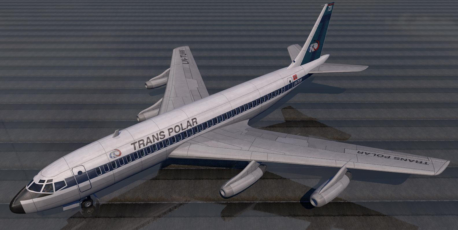 Boeing 720 Airliner - 3D Model by ChipBassChaos