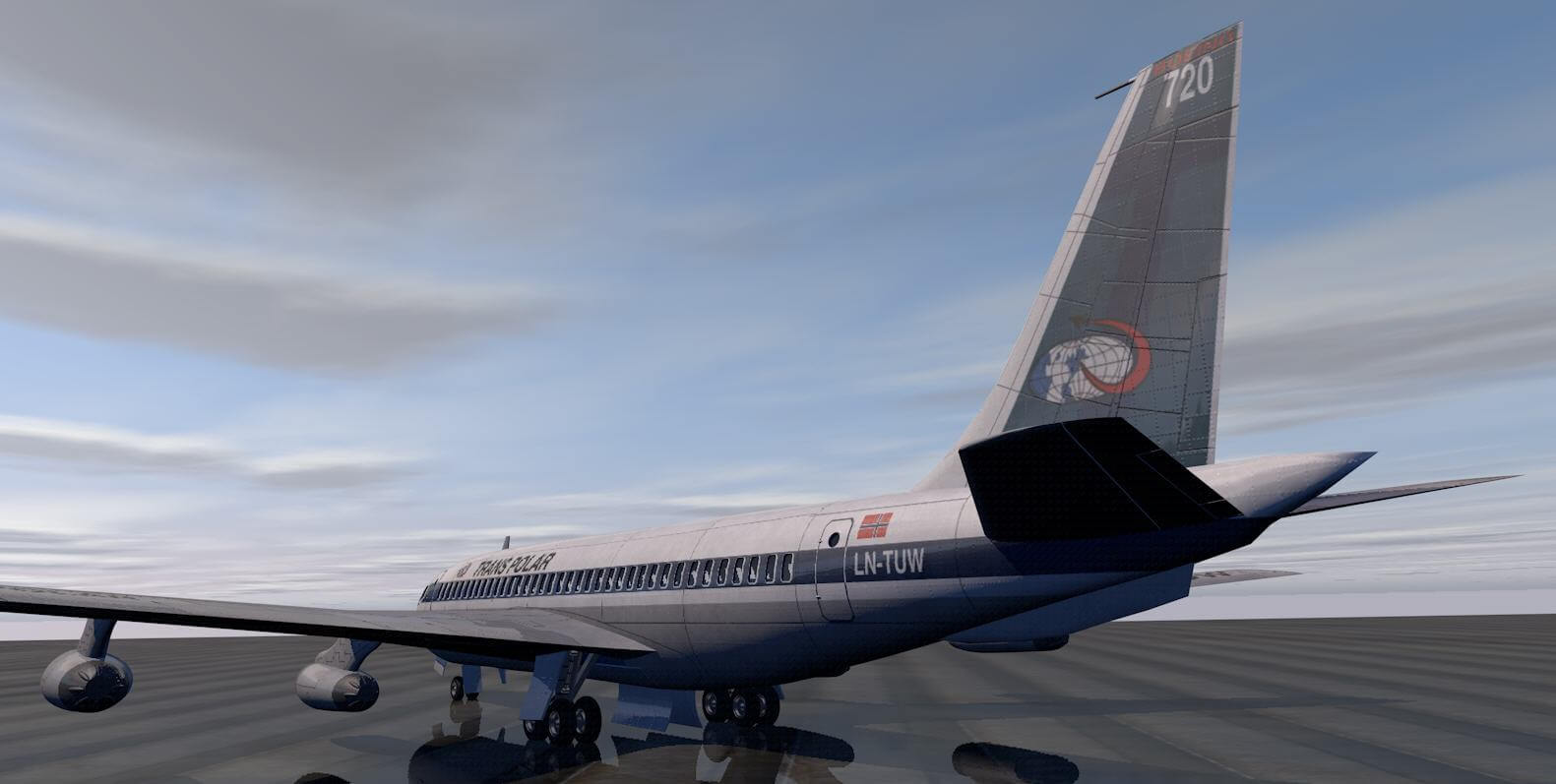 Boeing 720 Airliner - 3D Model by ChipBassChaos