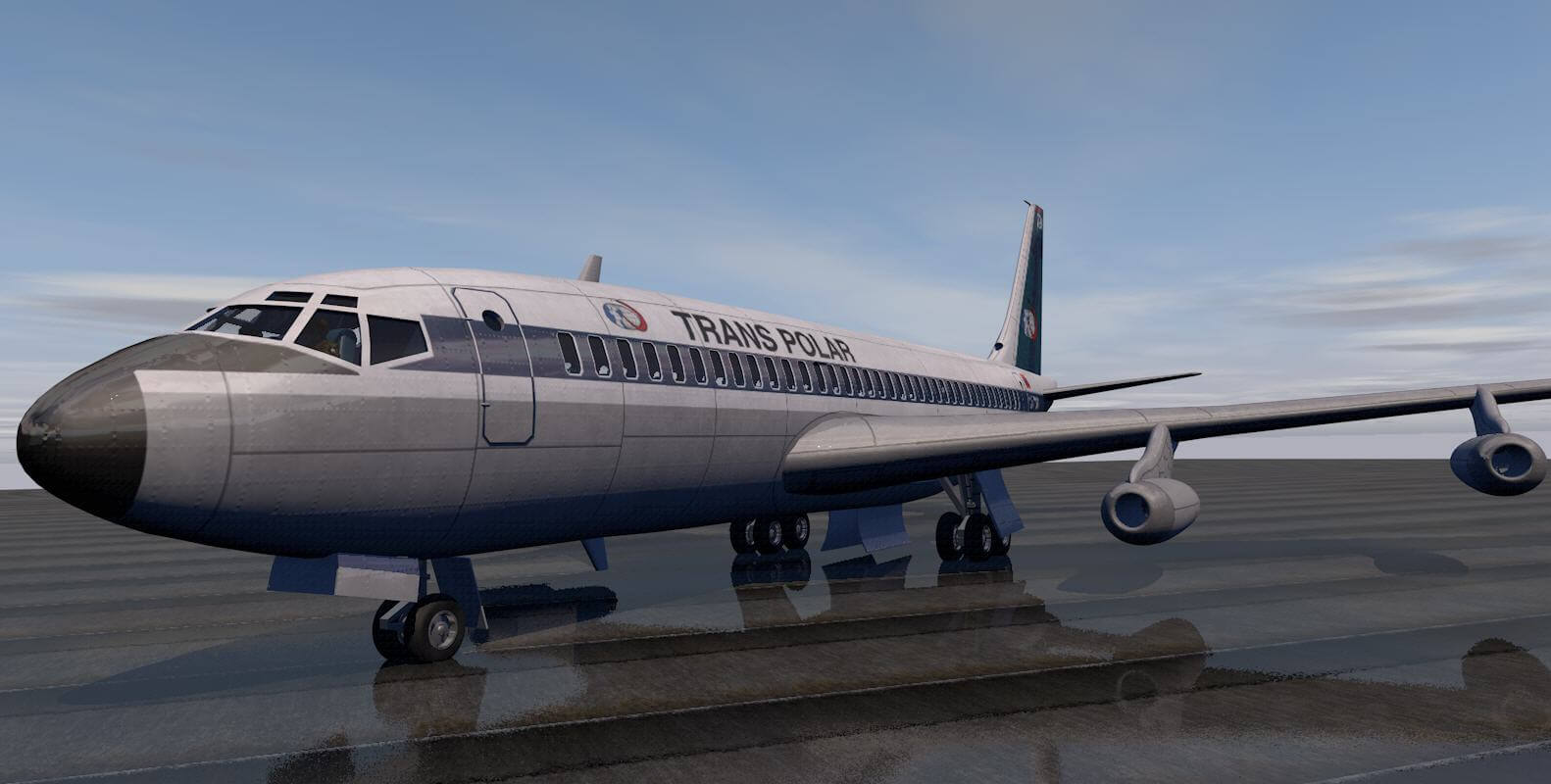 Boeing 720 Airliner - 3D Model by ChipBassChaos